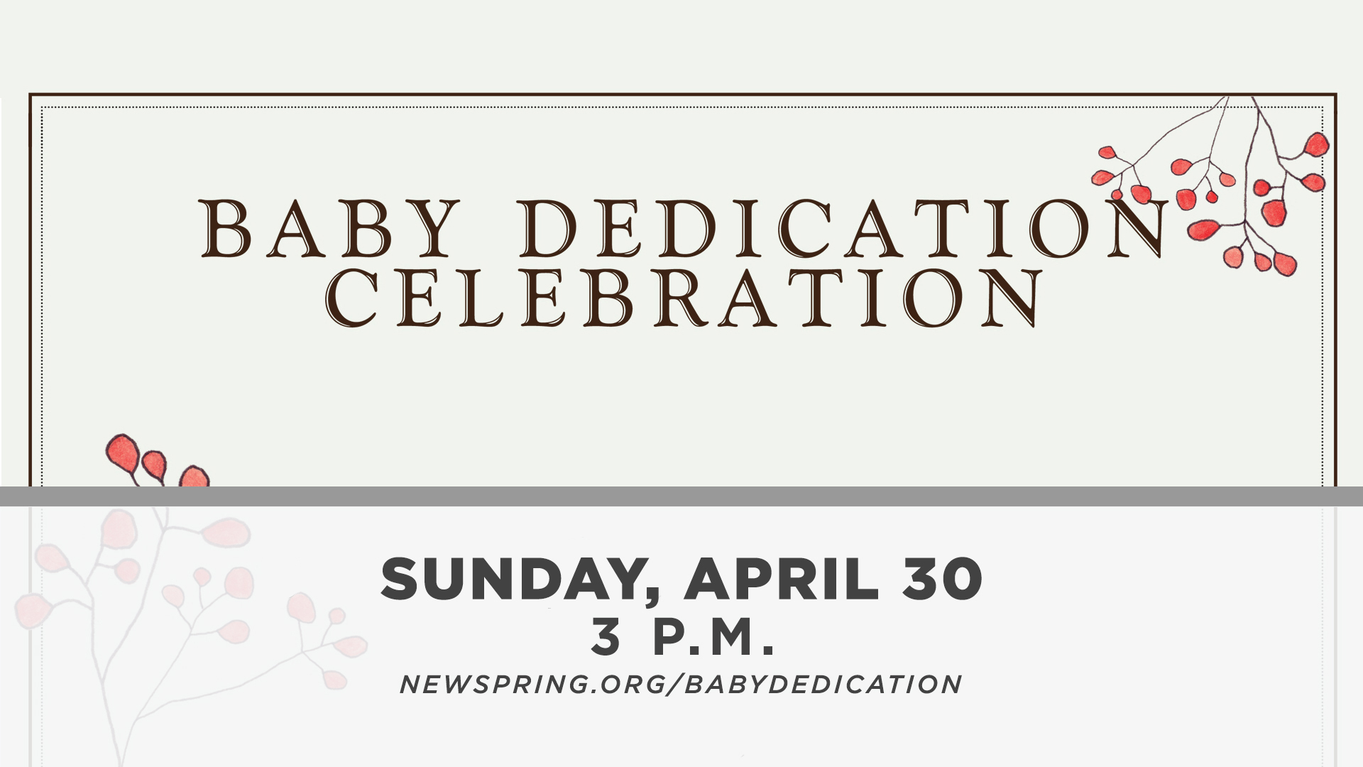 Baby Dedication Celebration